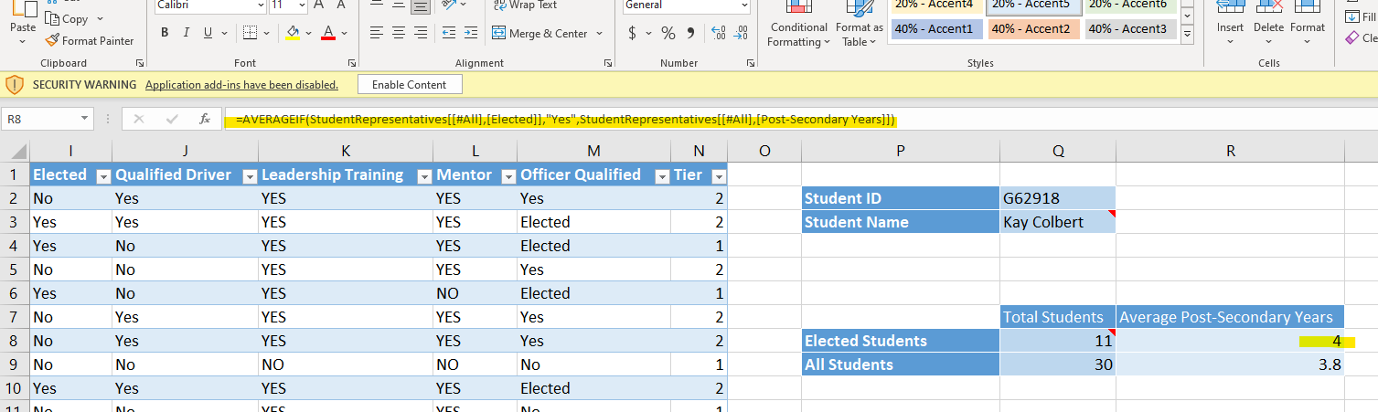 Solved 8. Lael wants a quick way to look up students by | Chegg.com