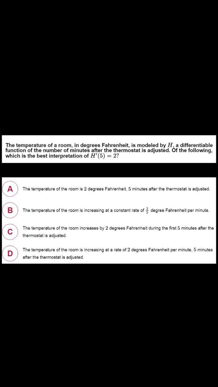 Solved The temperature of a room, in degrees Fahrenheit, is | Chegg.com