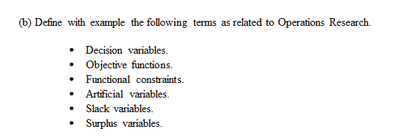 Solved (a) Discuss the importance of post-optimality | Chegg.com
