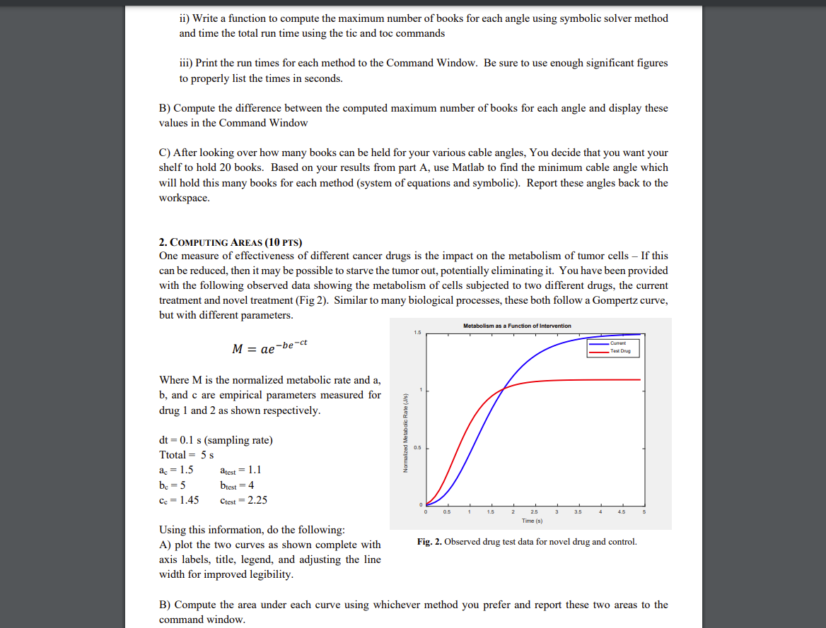 Help solve using matlab. Below is starting cell code | Chegg.com