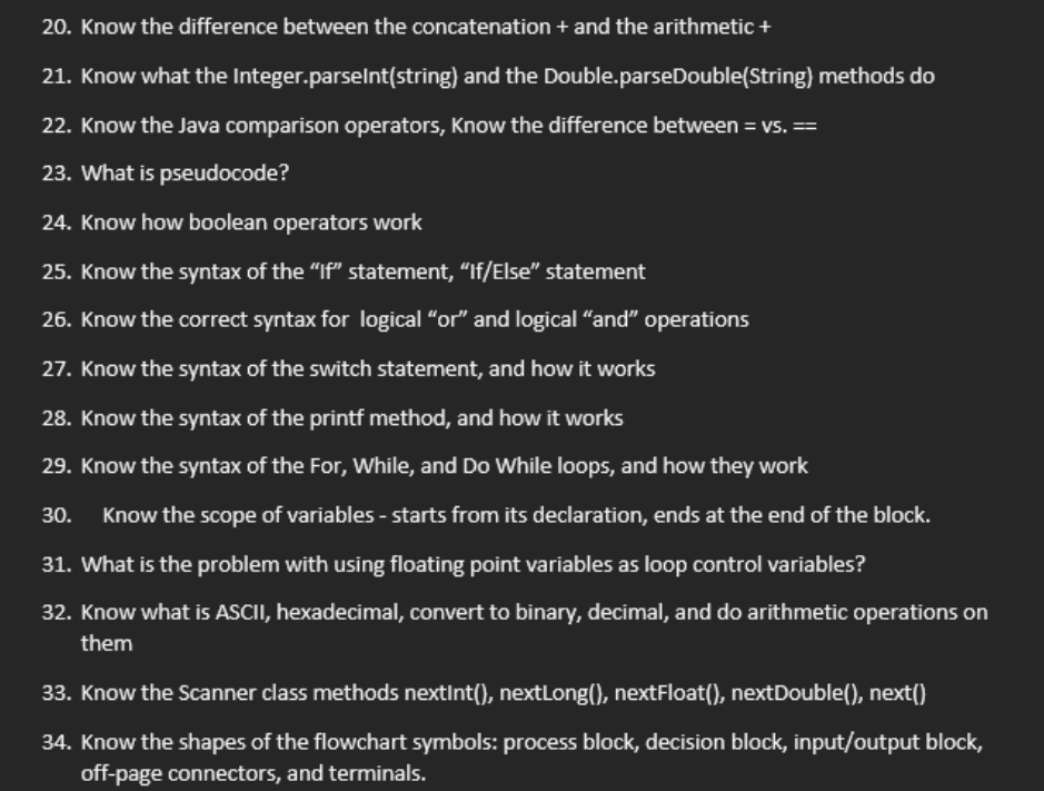 Solved 20. Know the difference between the concatenation + | Chegg.com