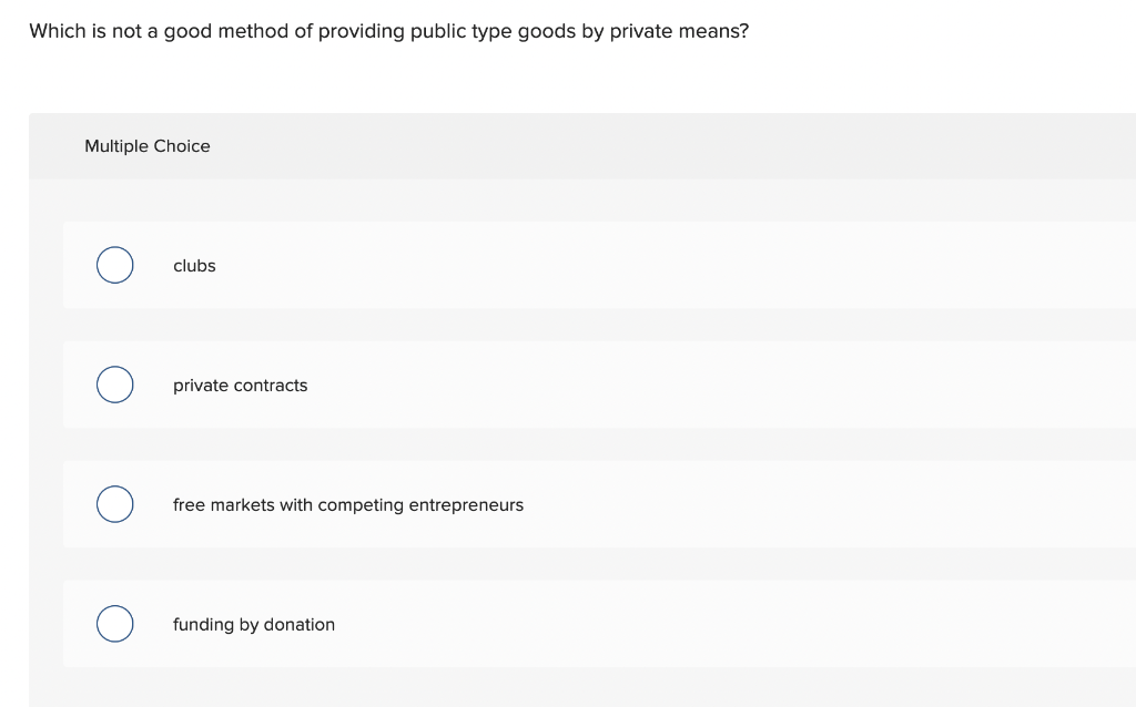 Solved O 3 0 2 Which is not a good method of providing | Chegg.com