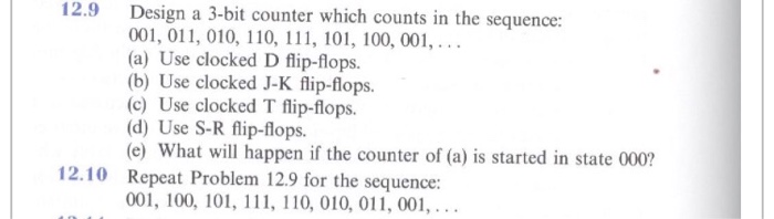 Solved Design a 3-bit counter which counts in the sequence: | Chegg.com