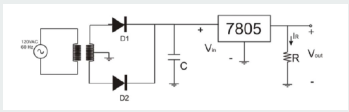 Solved In the voltage regulator circuit, what happens to the | Chegg.com