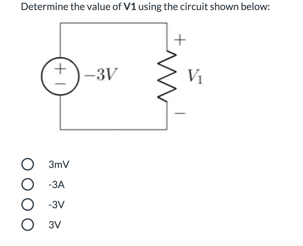 Solved Determine the value of V1 using the circuit shown | Chegg.com