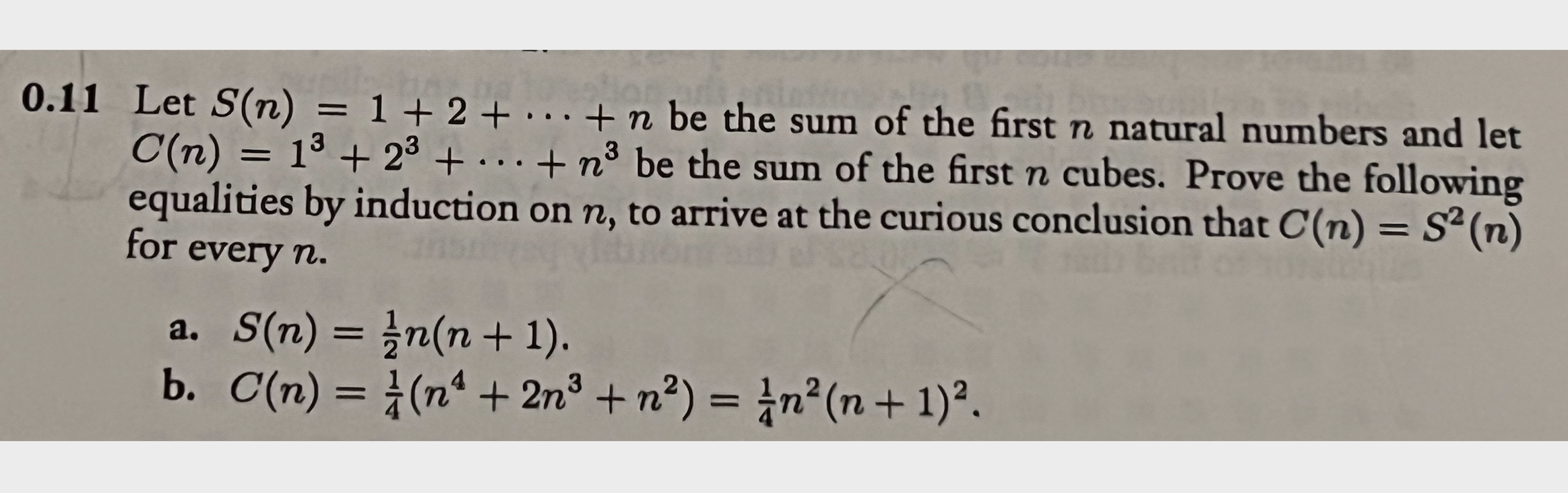 Solved 11 Let S(n)=1+2+⋯+n be the sum of the first n natural | Chegg.com