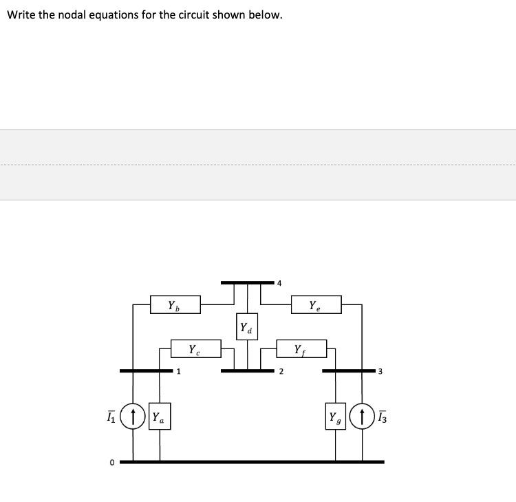 Solved Write the nodal equations for the circuit shown | Chegg.com
