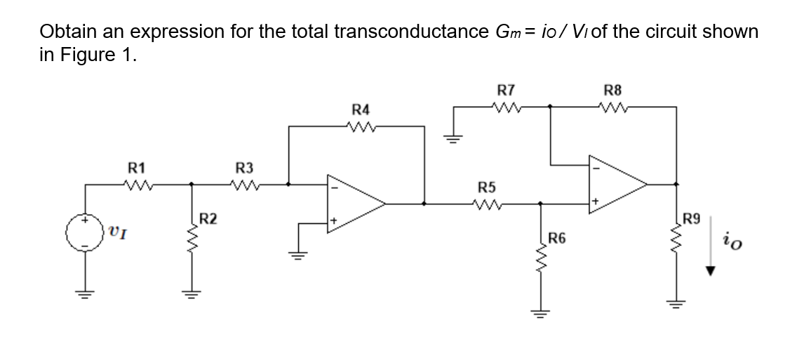 Solved Obtain an expression for the total transconductance | Chegg.com