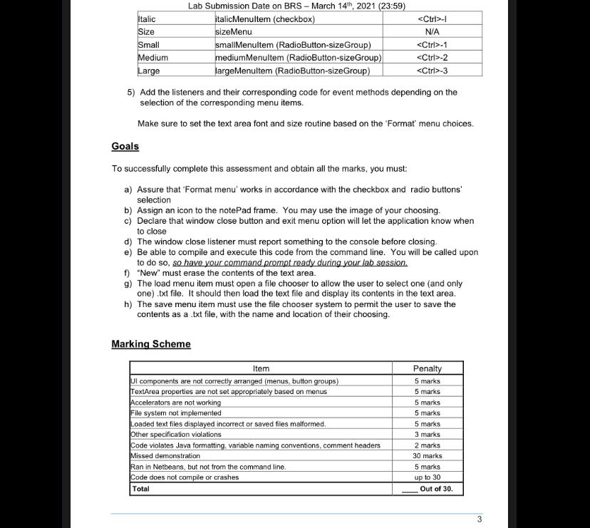 Assignment 1: Notepad Editor UI The demonstration | Chegg.com