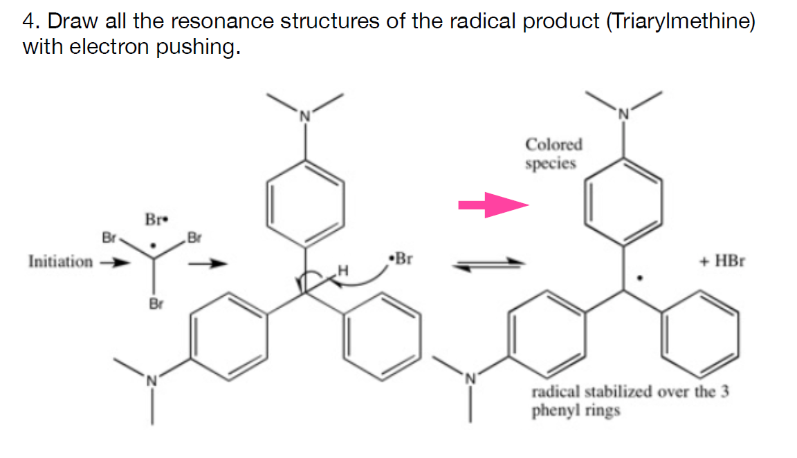 Solved 4. Draw all the resonance structures of the radical | Chegg.com