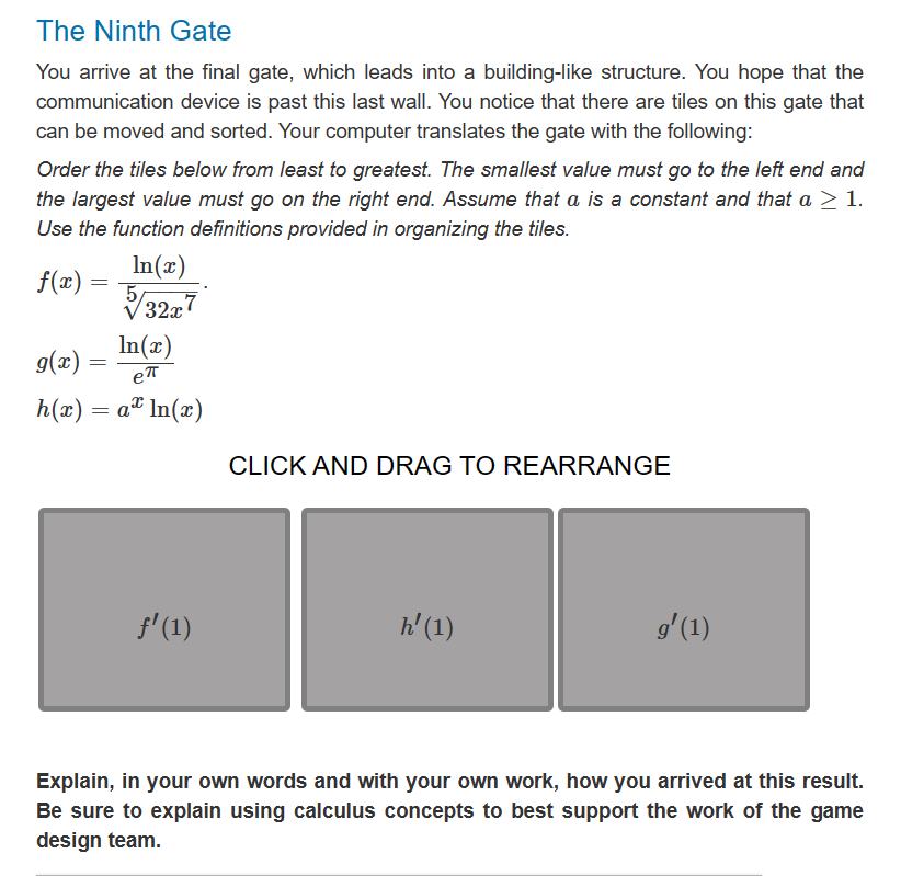 Solved The Ninth Gate You arrive at the final gate, which | Chegg.com