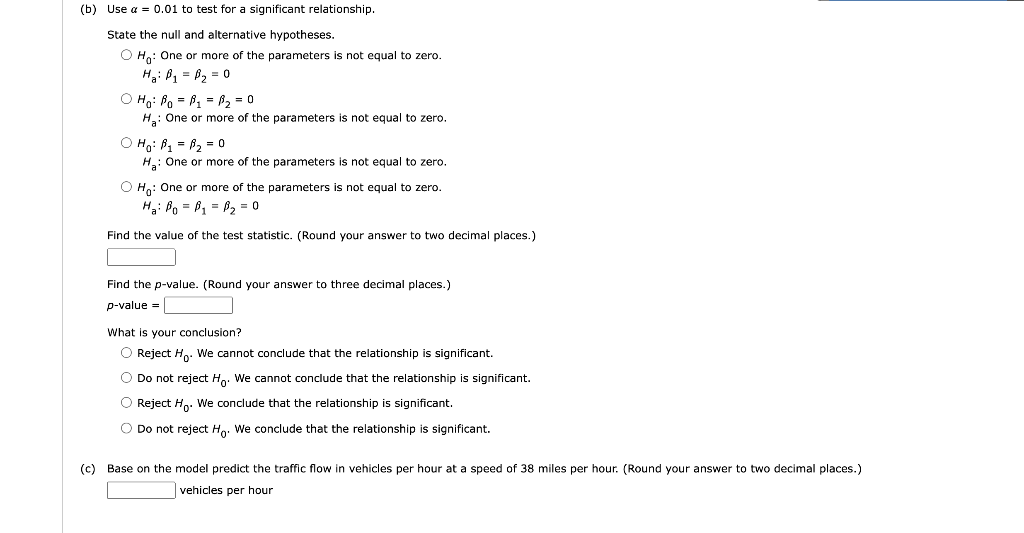 Solved A statistical program is recommended. A highway | Chegg.com