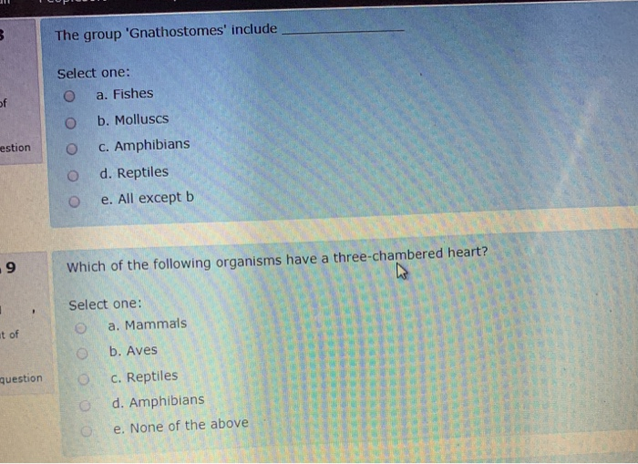 Solved Which of the following is a defining feature that | Chegg.com