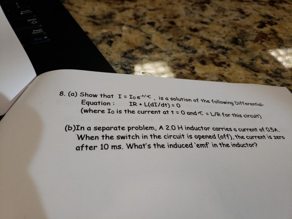 Solved 8. (a) Show that I Ioet is a solution of thellwng | Chegg.com