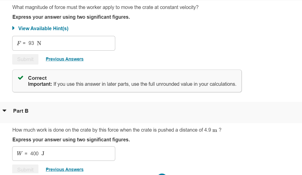 Solved A factory worker pushes a 30.5 kg crate a distance of | Chegg.com