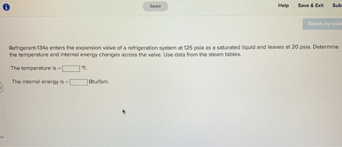 Solved Saved Help Save& Exit Sub Check my worl | Chegg.com