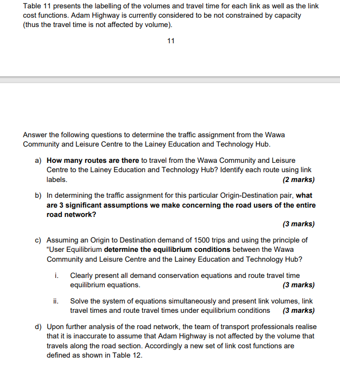Solved Problem 4 Traffic Assignment 20 Marks Data 1295