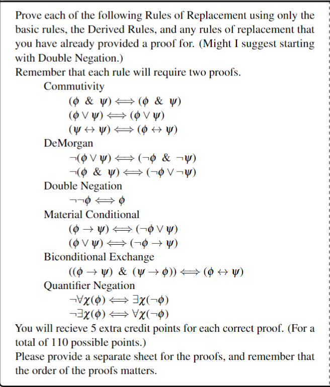 Prove each of the following Rules of Replacement | Chegg.com