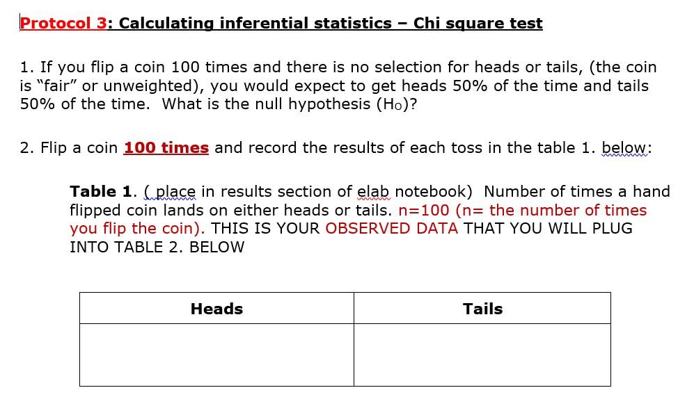 Solved Protocol 3: Calculating inferential statistics Chi | Chegg.com