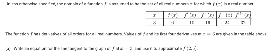 Solved Unless otherwise specified, the domain of a function | Chegg.com