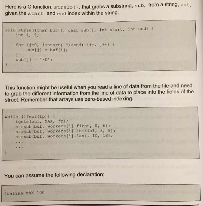 Solved Create a C application that processes a text file of | Chegg.com