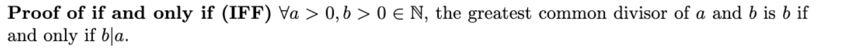 Solved Proof of if and only if (IFF) Va > 0,6> 0 N, the | Chegg.com