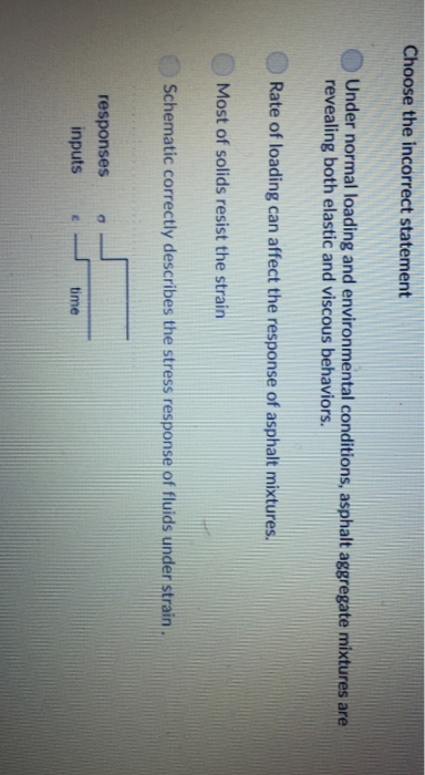Solved Choose the incorrect statement O Under normal loading | Chegg.com