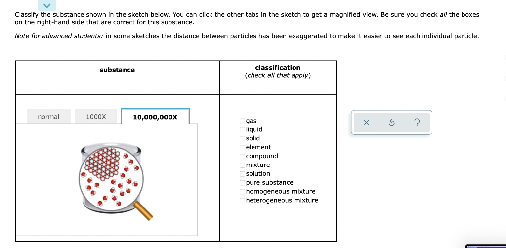 Solved Classify the substance shown in the sketch below. You | Chegg.com