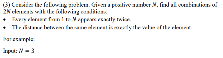 Solved (3) Consider the following problem. Given a positive | Chegg.com