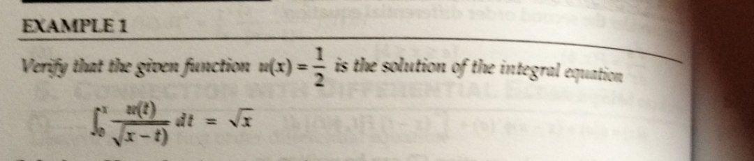 Solved EXAMPLE 1 Verity that the given function (1) is the | Chegg.com