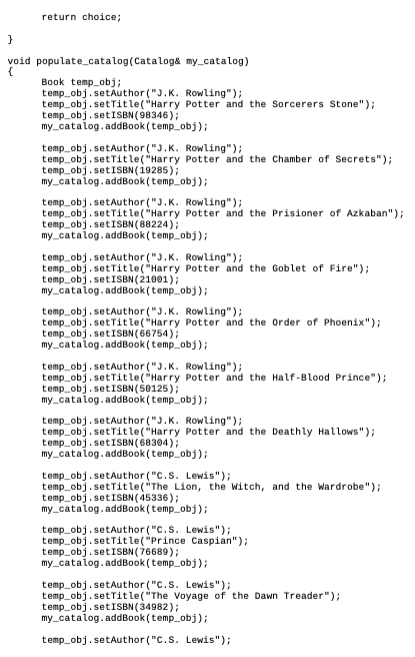 Solved I have a C++ assignment about Managing Books in a | Chegg.com