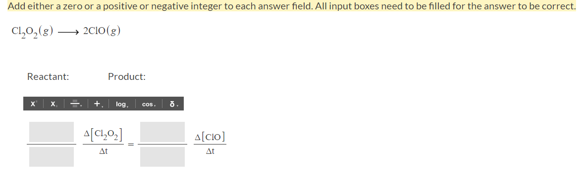 Solved Complete the expressions for the rate of appearance | Chegg.com
