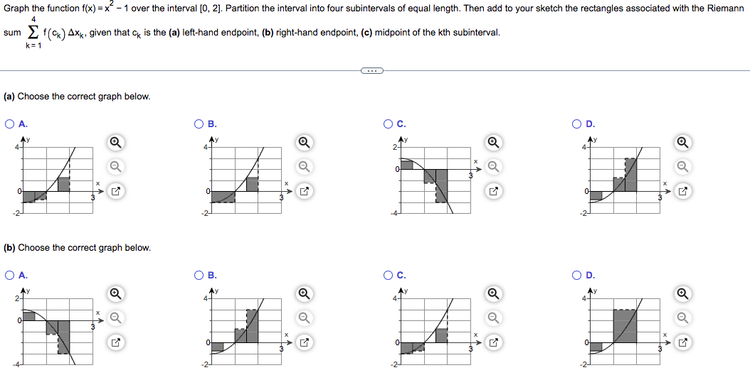 Solved Graph the function f(x)=x2−1 over the interval [0,2]. | Chegg.com