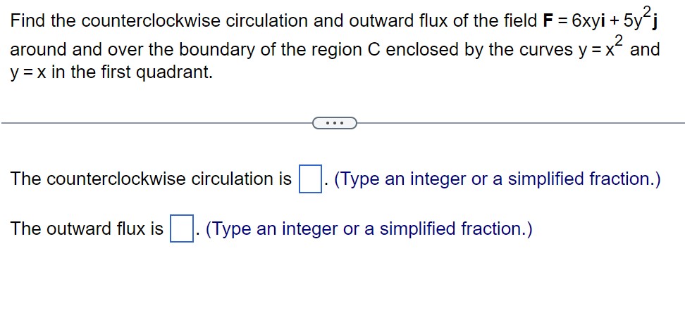 Solved Find the counterclockwise circulation and outward | Chegg.com