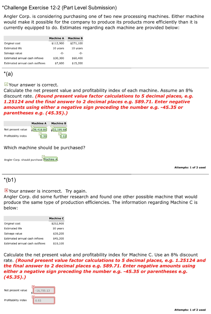 Solved *Challenge Exercise 12-2 (Part Level Submission) | Chegg.com