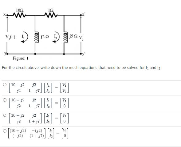 Solved For the circuit above, write down the mesh equations | Chegg.com