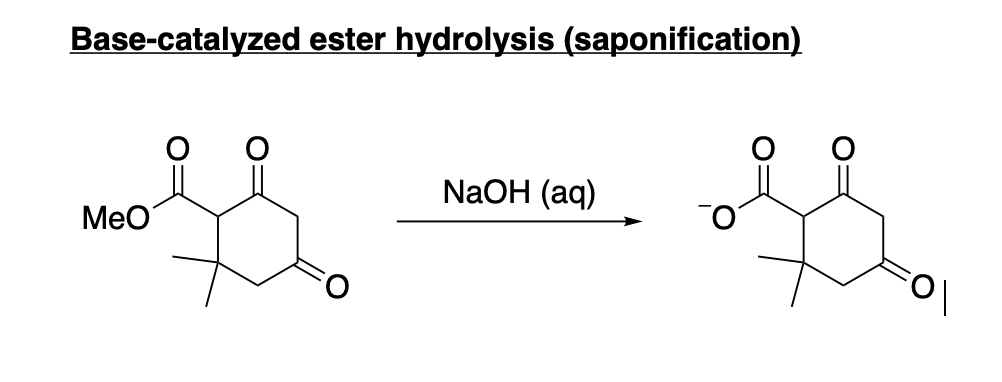 Solved Base-Catalyzed Ester Hydrolysis The ester is | Chegg.com