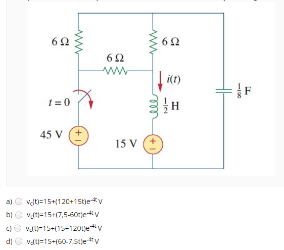 Solved In the circuit shown in the figure, the voltage at | Chegg.com