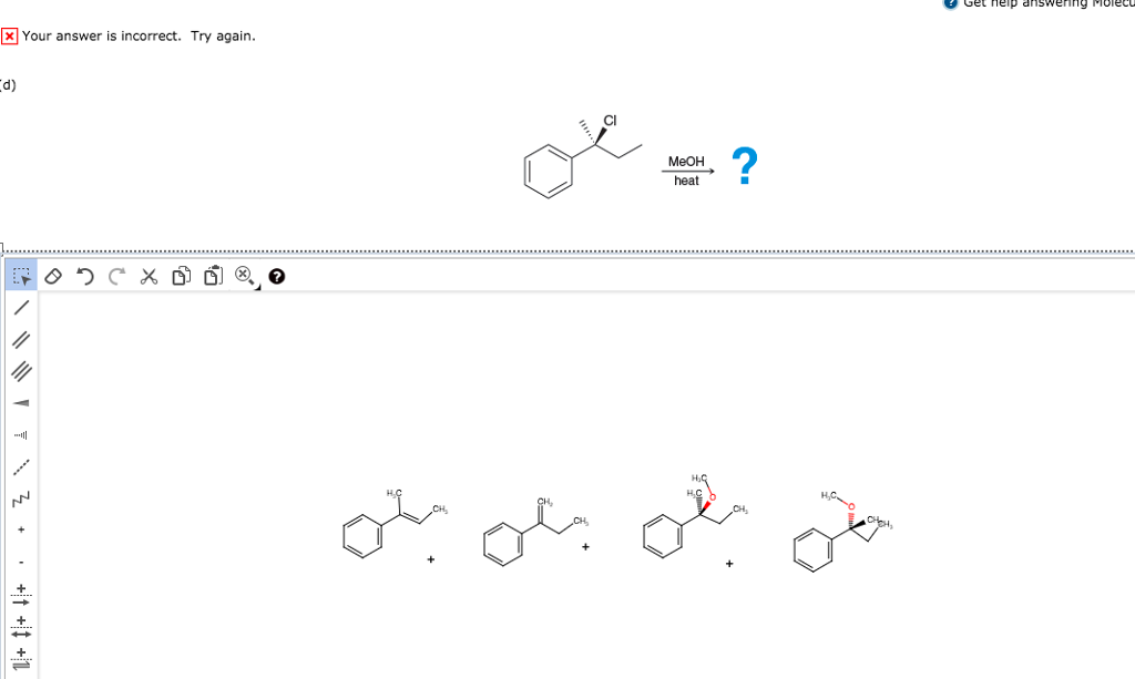 Solved Draw All Of The Expected Products For Each Of The