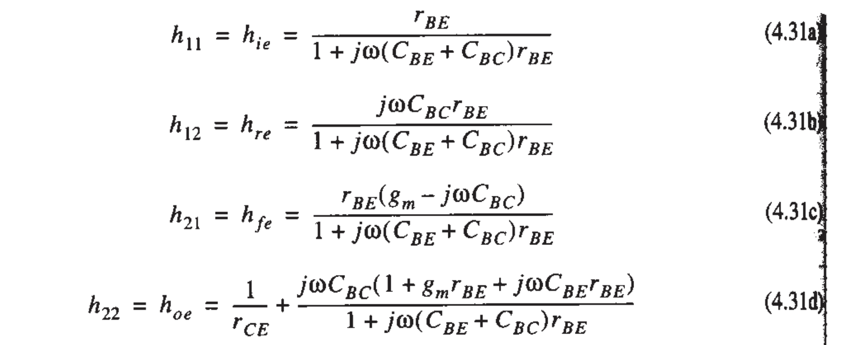 Solved 4.11 Prove that the h-matrix parameters for a | Chegg.com