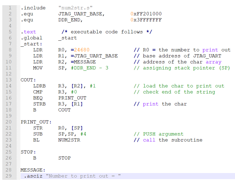 Design a subroutine, e.g. NUM2STR, that converts a | Chegg.com