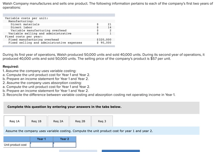 Solved owing information pertains to each of the company's | Chegg.com