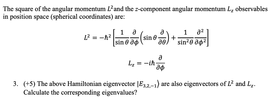 Solved The square of the angular momentum L’and the | Chegg.com