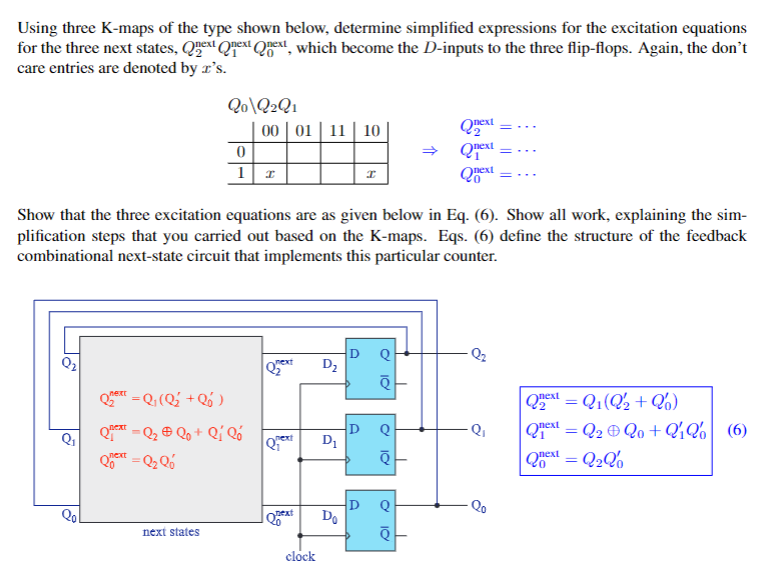 Solved Next consider the design of a 3-bit counter that | Chegg.com