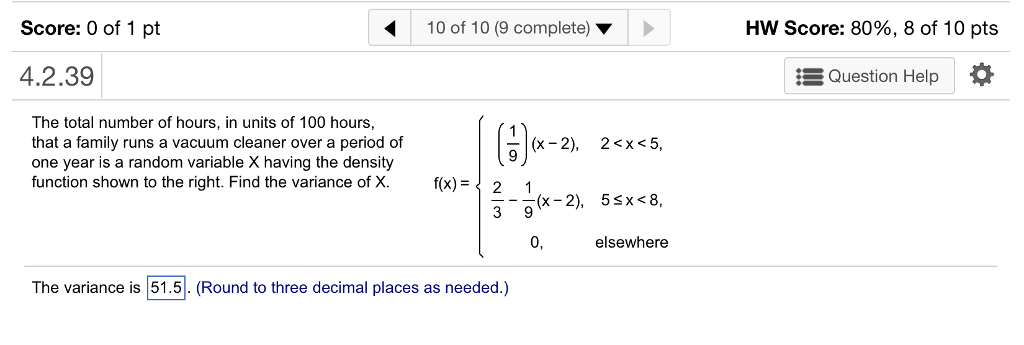 Solved Score 0 Of 1 Pt 10 Of 10 9 Complete Hw Score 80