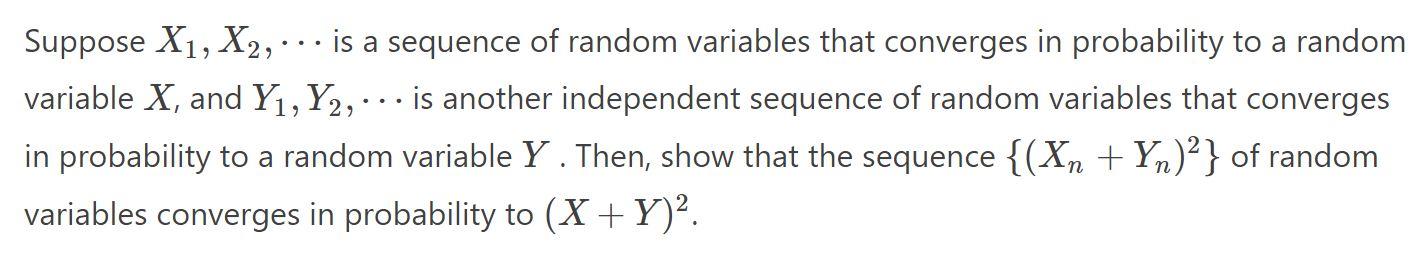 Solved Suppose X1x2⋯ Is A Sequence Of Random Variables 