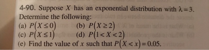 Solved Suppose X has an exponential distribution with lambda | Chegg.com
