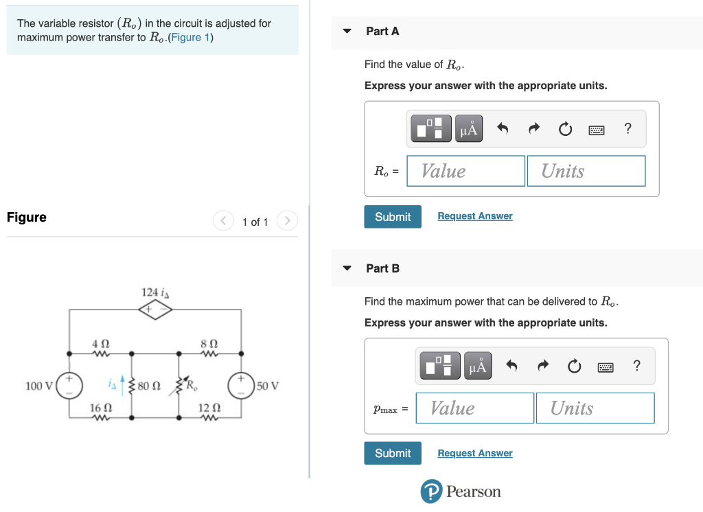 Solved The variable resistor (R.) in the circuit is adjusted | Chegg.com
