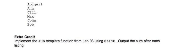 Solved Make a copy of the Array.h template from Lab03 to the | Chegg.com