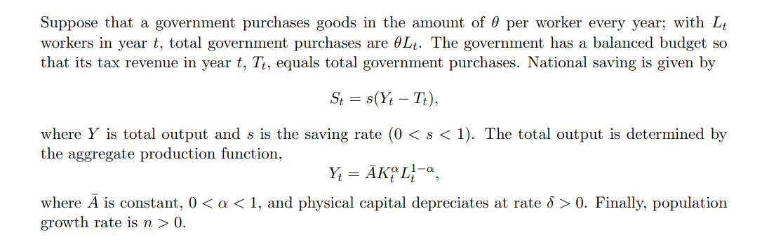 Solved a.Find the steady-state condition , and graphically | Chegg.com